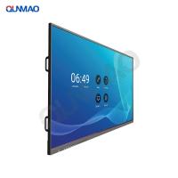 China Qtenboard 55 Inch Interactive Smart Board with 4K Ultra HD Display 40-50 Touch Points and Dual System for Teaching and Conference for sale