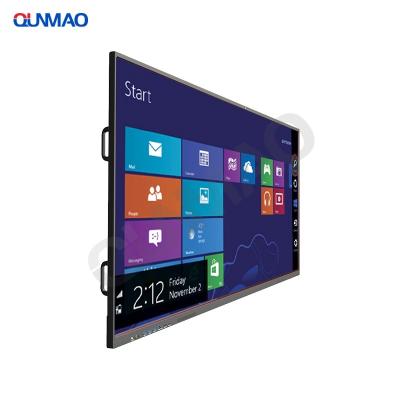 China Qtenboard Interactive Smart White Board with 4K Ultra HD Screen 40-50 Point Touch and Dual OS for Education for sale