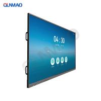 China Qtenboard 98 inch 4K Anti-Glare Interactive Panel Smart White Board with 40-50 Touch Points for Teaching for sale