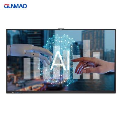 China Qtenboard 65/75/86 Inch Interactive Whiteboard with 50 Points Touch 4K Screen and Android 14 Smart Board for sale