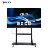 China Qtenboard 55-110 Inch Interactive Flat Panel with 4K Ultra HD Display 40-50 Touch Points and Dual OS for Conference Education for sale