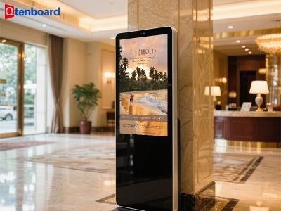 China Qunmao Wholesale 4K Ultra HD Digital Signage with Cloud-Based CMS and Modular Design LCD Display Touch Screen Kiosk for sale