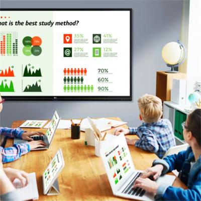 China Qtenboard 4K Ultra HD Interactive Flat Panel with 40-Point Touch and Dual OS for Meetings and Education for sale