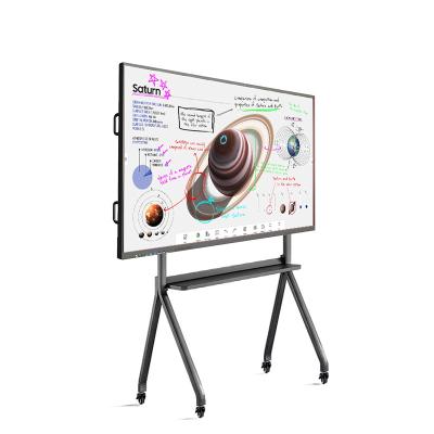 China Qtenboard 65 75 86 98 Inch Interactive Whiteboard with 4K Resolution 40-50 Touch Points and Android 14.0 OS for Education and Conference for sale