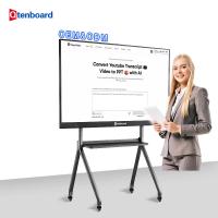 China Qtenboard 65 Inch Interactive Whiteboard with 40-50 Touch Points 4K Resolution and Dual OS for Education and Meetings for sale