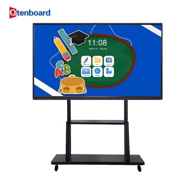 China Qtenboard 98 Inch Interactive Smart Board with 4K Resolution and 40-50 Touch Points for Conference and Education for sale