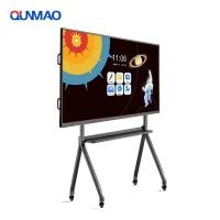 China 55 Inch Interactive Smart Board with 4K Resolution 40-50 Touch Points and Dual OS for Education and Office for sale