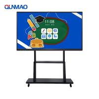 China 65 Inch 4K Resolution Interactive Smart Board with 40-50 Touch Points and Android 14.0 OS for sale