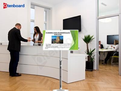 China Qtenboard Portable TV Tablet with 1080p Full-HD Display, Built-In Battery, and Adjustable Gooseneck Stand for Flexible Viewing for sale
