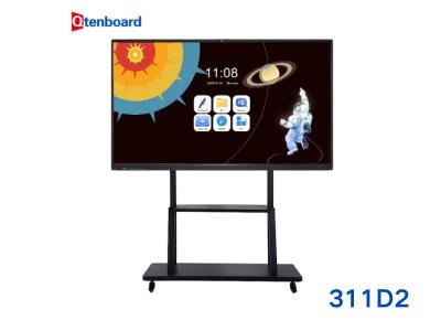 China 4K Resolution Interactive Flat Panel with Wireless Screen Sharing and Optional OPS PC for Smart Board Solutions for sale