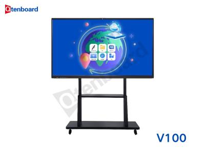 China 4K Resolution Interactive Flat Panel with 40-Point Touch and Dual OS Support for Seamless Collaboration for sale