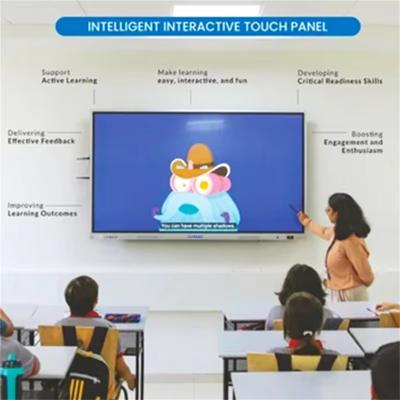 China Qtenboard 86 Inch Interactive Whiteboard Smart Board with 4K Resolution 40-50 Touch Points and Android 14.0 OS for sale