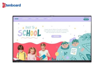 China 86 Inch Interactive Whiteboard with 4K LCD Touch Screen and 20-40 Touch Points for Education and Meetings for sale