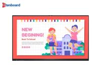 China 86 Inch 4K UHD Interactive Flat Panel with 20 Touch Points for Conference and Education for sale