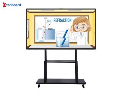 China Qtenboard 4K Display Interactive Whiteboard with 1mm Anti-touch and AI Function Smart Touch Screen for sale