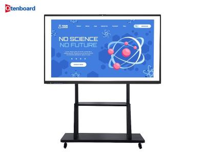 China Qtenboard 65 75 86 Inch IR Touch Screen Interactive Whiteboard with AI Function for Education and Office for sale