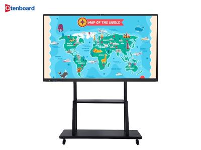 China Qtenboard 65 75 Inch 4K HD Smart Interactive Whiteboard with AI Function and Multi-language System for Meetings for sale