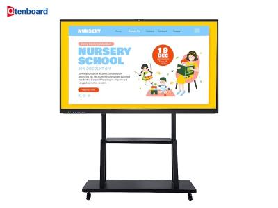 China Qtenboard 55/65/75/86/100 Inch Interactive Whiteboard with AI Function and DMS Platform for Smart Classrooms and Offices for sale