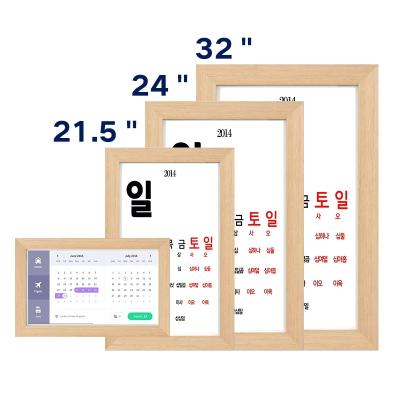China Qtenboard FHD Smart Calendar Display with Custom Interface and Wall Mounted Design for Offices and Schools for sale