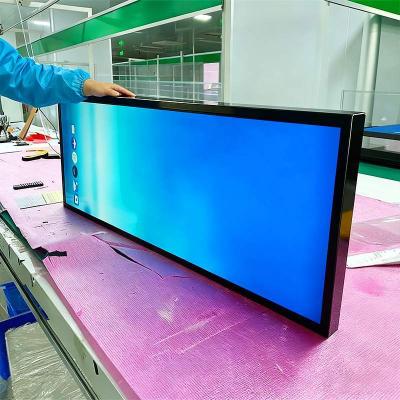 China 55-inch Ultra-Thin Shelf-Edge Digital Signage with WiFi/4G Content Sync and PX30 Processor for Retail Displays for sale