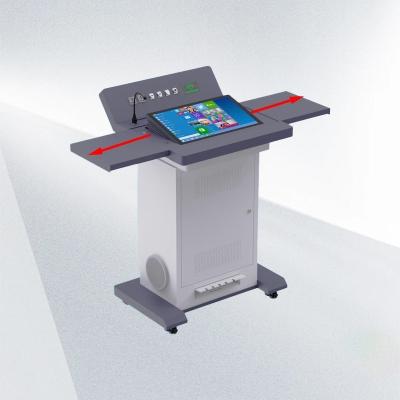 China Qtenboard Digital Podium with Dual Touch Display All-in-One Multimedia System and Wireless Mic for Smart Classrooms for sale