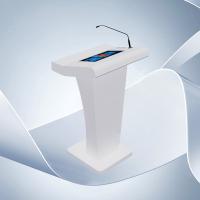 China Qtenboard Digital Podium with Built-In Computer Touch Screen and AV Switching for Smart Classrooms for sale