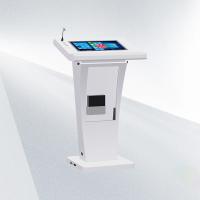China Qtenboard Digital Podium with Integrated AV Control Touch Screen and Wireless Mic for Smart Classrooms for sale