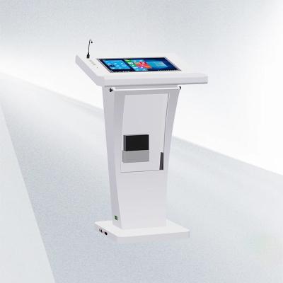 China Qtenboard Digital Podium with Integrated AV Control Touch Screen and Wireless Mic for Smart Classrooms for sale