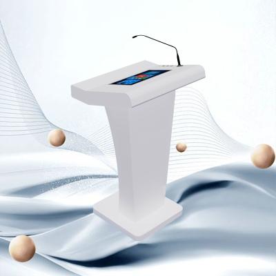 China Qtenboard Digital Podium with Touch Display Built-In PC and Central AV Control for Hybrid Classrooms for sale