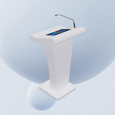China Qtenboard Digital Podium with Touch Screen Dual Display and Integrated AV System for Smart Classrooms for sale