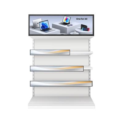 China Qtenboard Bar LCD Display Commercial Digital Signage with 500cd/m² High Brightness 178° Wide Viewing Angle and 23.1