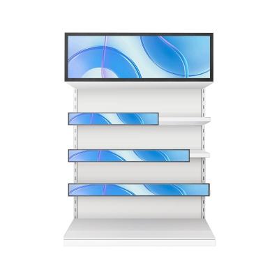 China Qtenboard Premium Bar LCD Display with 500cd/m² Brightness and 178° Viewing Angle for Retail Shelves and Restaurants in 23.1