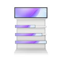 China Qtenboard Bar LCD Display Commercial Digital Signage with 500cd/m² Brightness 178° Viewing Angle and 23.1