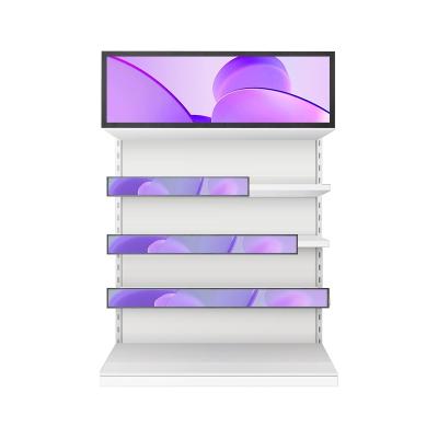 China Qtenboard Commercial Bar LCD Display with 500cd/m² Brightness, 178° Viewing Angle, and 23.1