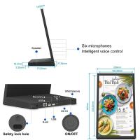 China 8-inch Portrait HD Display Restaurant Ordering Tablet with RK3399 Hexa-Core Processor and L-Shaped Touch Design for sale