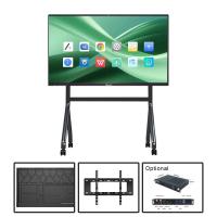 China 86 Inch 4K AI Interactive Whiteboard with 50 Point Multi Touch and Smart Collaboration Tools for sale