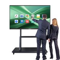 China 86 Inch 4K AI Interactive Whiteboard with 50 Point Multi Touch and Smart Collaboration Tools for sale