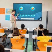 China 4K Resolution 50 Point Multi-Touch Interactive Whiteboard with EDLA Android System for Smart Classroom and Meeting Collaboration for sale