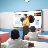 China 4K EDLA Google Certified Interactive Whiteboard with 50 Point Multi-Touch for Smart Classrooms for sale