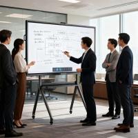 China EDLA Certified 4K Interactive Whiteboard with 50 Point Multi Touch for Smart Teaching and Collaboration for sale