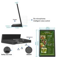 China 23.8 Inch Digital Menu Board with Split Screen and Video Playback for Restaurants for sale