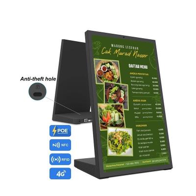 China 23.8 Inch Digital Menu Board with Split Screen and Video Playback for Restaurants for sale