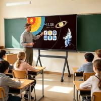 China EDLA Certified 4K Interactive Whiteboard with 50 Point Multi Touch for Smart Classrooms for sale