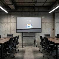 China EDLA Certified 4K Interactive Whiteboard with 50 Point Multi Touch for Smart Classrooms for sale