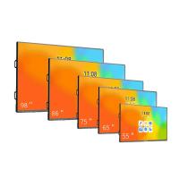 China 86 Inch Interactive Smart Board with 4K Display 50 Point Multi Touch and Android 14.0 for Classroom Teaching for sale