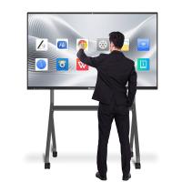 China 4K Resolution 50 Point Multi Touch Interactive Digital Whiteboard with Android 14.0 & Windows i5/i7 for Modern Classrooms for sale