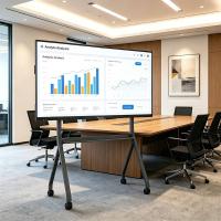 China 4K Resolution 50 Point Multi Touch Interactive Digital Whiteboard with Android 14.0 & Windows i5/i7 for Modern Classrooms for sale