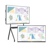 China 4K Resolution 50 Point Multi Touch Interactive Smart Whiteboard with Android 14.0 OS for Digital Classrooms for sale
