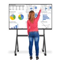 China 4K Resolution 50 Point Multi Touch Android 14.0 Interactive Flat Panel Smart Board for Smart Classrooms for sale