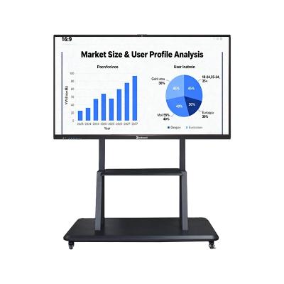 China Android 14 Google EDLA Certified Interactive Flat Panel 4K Collaboration Display with Built-In Camera for Executive Class Boardrooms for sale